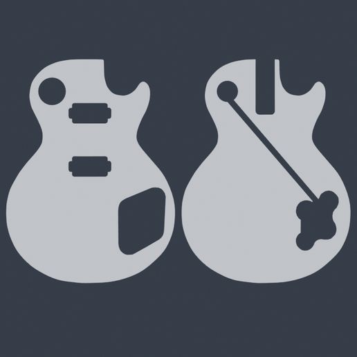 🎸 1959 les paul body router template・ STL File for 3D printing・Cults
