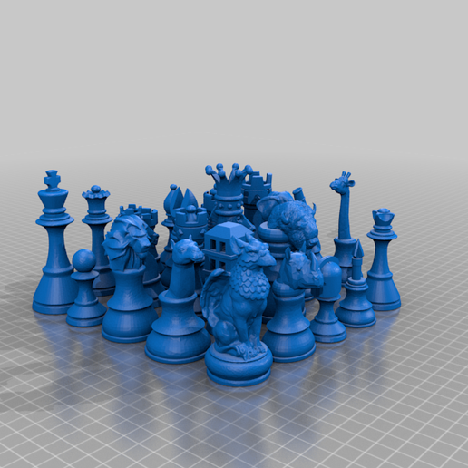 🧚 Fairy chess set [large]・Free 3D File for ・Cults
