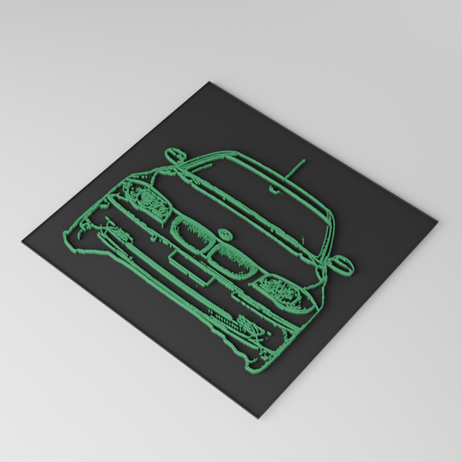 👤 Bmw Silhouette Outline Wall Art 3D Picture Frame Pack・ STL File for ...