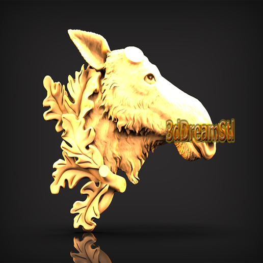 arquivo STL Elk STL model, CNC router engraver, artcam, aspire, cnc ...