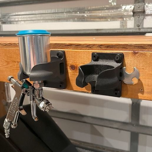 🔫 Spray Gun Mount - Iwata LPH80・ STL File for 3D printing・Cults