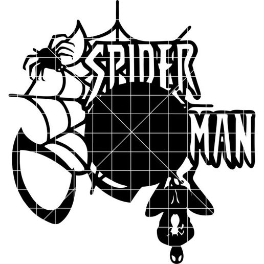 ⏺️ Spider-Man for laser cutting on vinyl record DXF file・ DXF File for ...