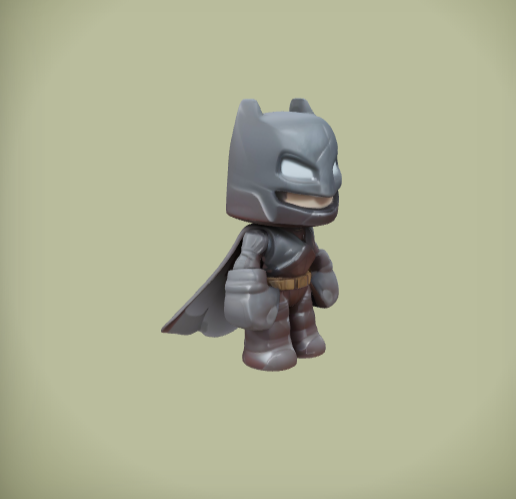 🦸 Labubu Batman・Free OBJ File for 3D printing・Cults