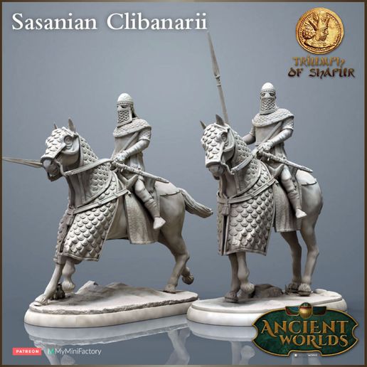 🐎 Sasanian Clibanarii cavalry - Triumph of Shapur・ 3D File for 3D ...