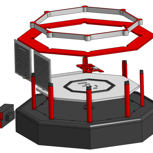 👪 Build Your Own FIGHT CAGE | FIGHT NIGHT-UFC | MULTIPLE PARTS・ 3D File ...