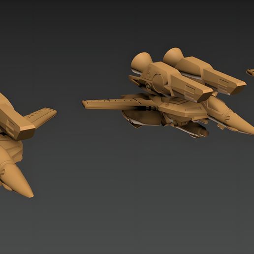 🎲 1/285 RRT Super VF-1 Valkyrie Jet Fighter - Project Echelon (Squad ...