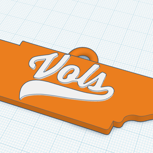 STL file Tennessee Volunteers Christmas Ornament with hoop 🎄 ・3D ...