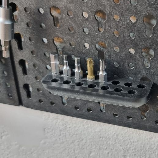 🏢 Hex bit holder for ArtPlast or Parkside wall panel・Free STL File for ...