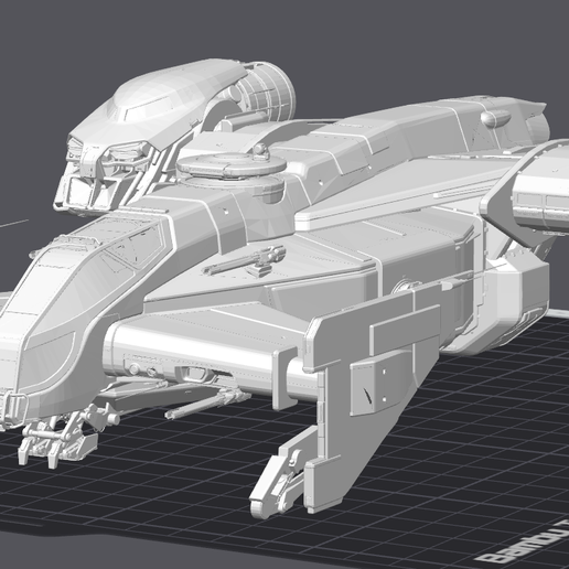 🦸 Drake Cutlass Blue - StarCitizen・ 3MF File for 3D printing・Cults