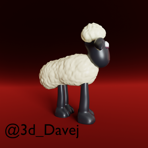 🐑 shaun the sheep・Free STL File for 3D printing・Cults