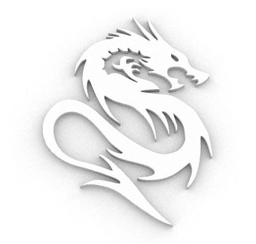 🐉 DRAGON 2D・ STL File for ・Cults