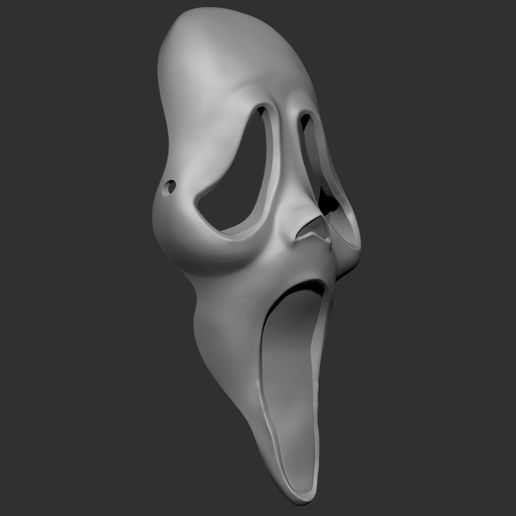 🎃 Ghostface Mask - Wearable with String Holes・ STL File for 3D printing ...