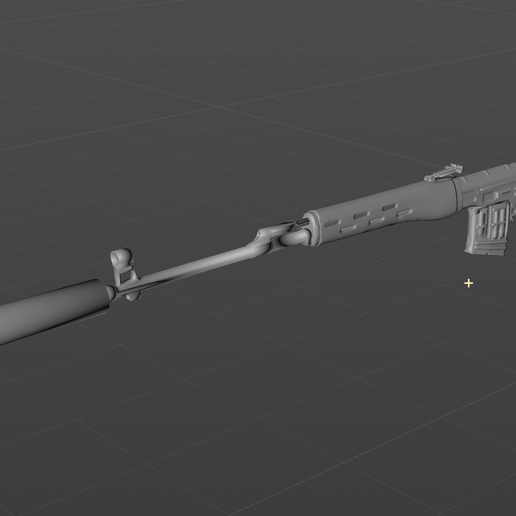 🔫 Soviet SVD sniper rifle digital model material-1・ OBJ File for 3D ...