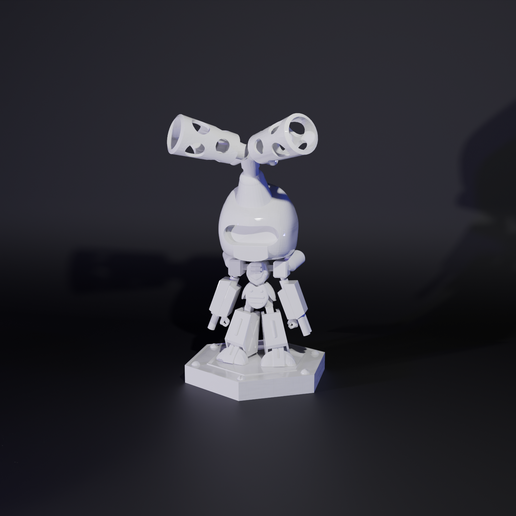 🦸 METABEE V2 | Chibi Mech Figurine・Free STL File for 3D printing・Cults