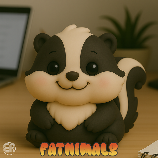 Skunk - Fatnimals Collection 🧸 ・ 3D File for 3D printing・Cults
