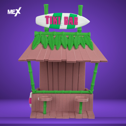 Archivo STL Tiki Bar Bird Feeder 🐦 ・Objeto imprimible en 3D para ...