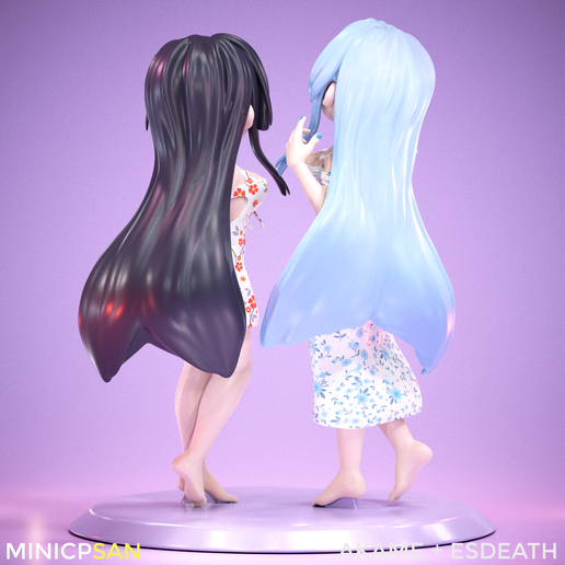🇯🇵 Akame and Esdeath - Cute Summer Showdown - Akame ga Kill Anime ...