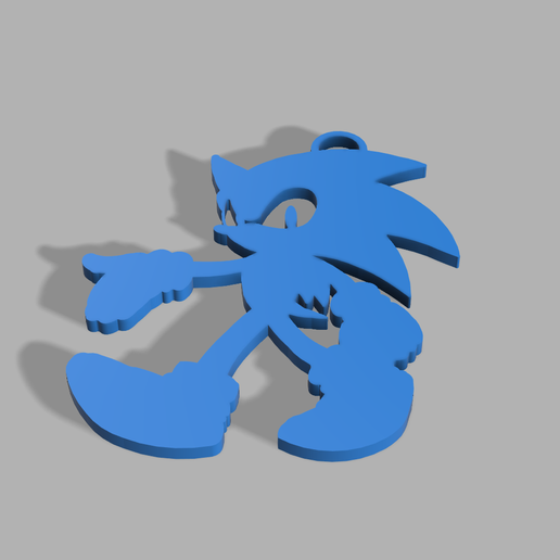 STL file Sonic Keychain Figure 1 || Sonic Keychain Figure 1 🗝️ ・3D ...