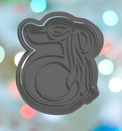 🏹 Bow Numbers #5 Cookie Cutter・ STL File for 3D printing・Cults