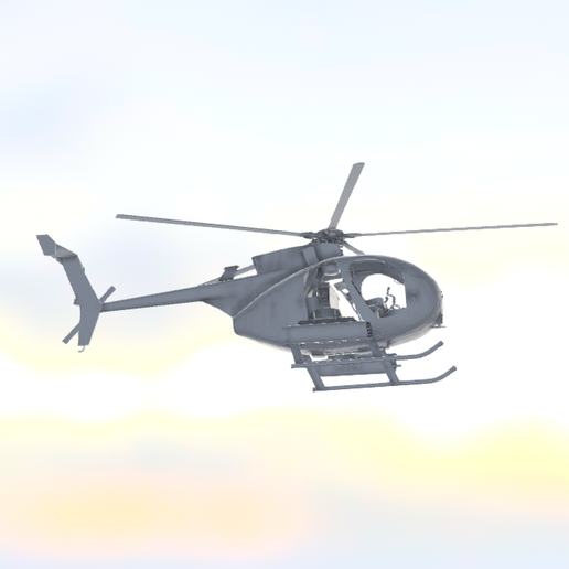 🐦 Boeing AH-6 Little Bird・ 3D File for 3D printing・Cults