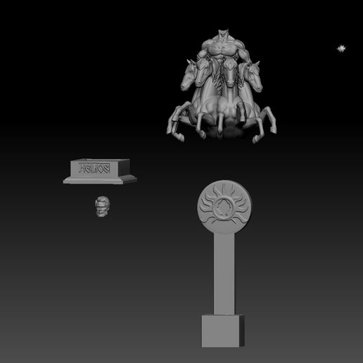 STL file HELIOS "God of the Sun". ☀️ ・3D print model to download・Cults