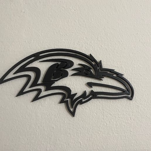 STL file Baltimore Ravens Wall Decoration 🎨 ・3D printing design to ...