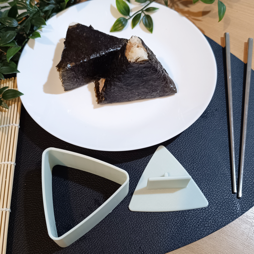 🔺 Onigiri Mold STL | Triangle Rice Ball Maker | 2-in-1 Cutter & Press ...