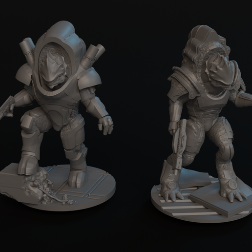 🎲 Krogan Bosses – Mercenary Warlord & Clan Champion | Sci-Fi Miniatures ...