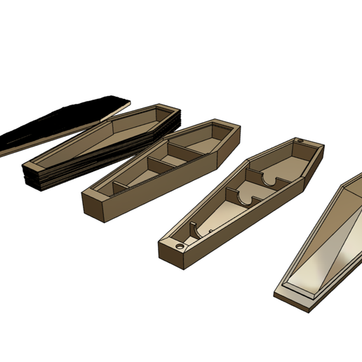 ⚰️ Coffin Boxes・Free STL File for 3D printing・Cults