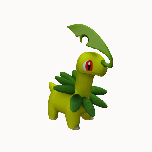 🐉 bayleef pokemon figure model・ STL File for 3D printing・Cults