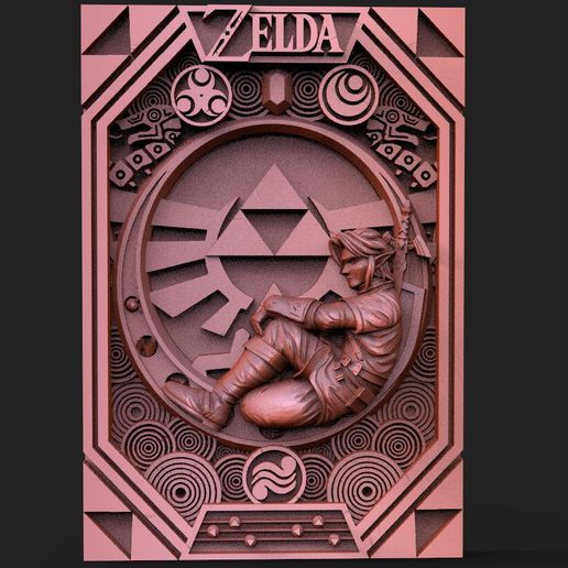 🔗 Zelda Link CNC・ STL File for 3D printing and CNC machining - Laser ...
