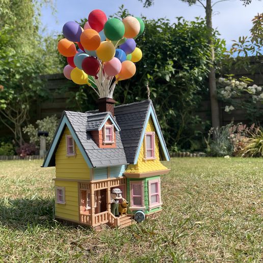 🖼️ Flying House-No support or Painting needed・3D Print・Cults