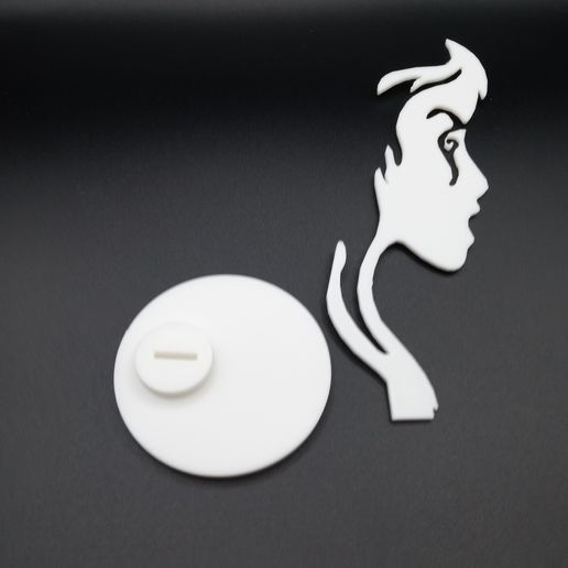 STL file Woman Face Silhouette with Base 👩 ・3D printable model to ...