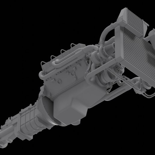 🚗 Car Engine V8 GM 350・ STL File for 3D printing・Cults