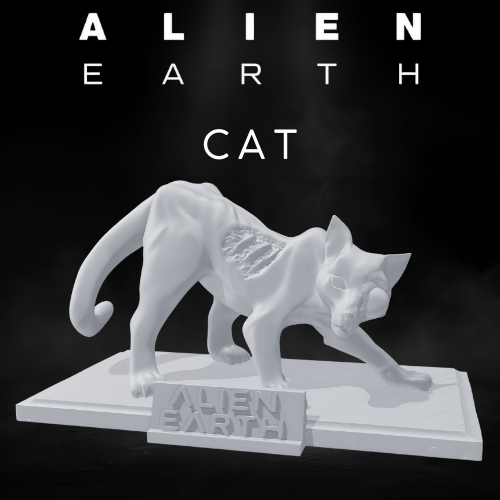 👽 Alien Earth Cat T.Ocellus・ 3D File for 3D printing・Cults
