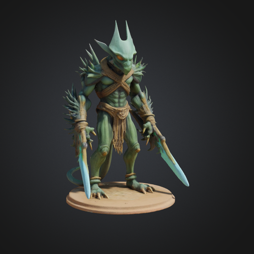 👽 alien gladiator game rpg・Archivo STL para Impresión 3D・Cults