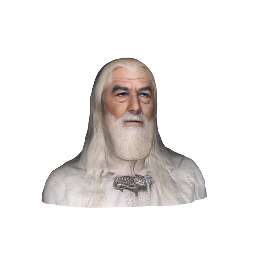 3D file Gandalf the Lord of the Rings Hobbit-bust/head/face ready for ...