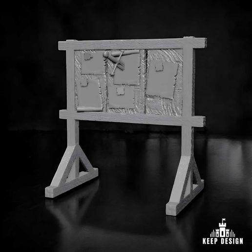 🎲 Notice Board・Free STL File for 3D printing・Cults