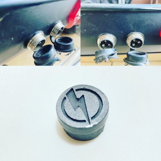 🔌 Threaded plug for charging port・ STL File for 3D printing・Cults