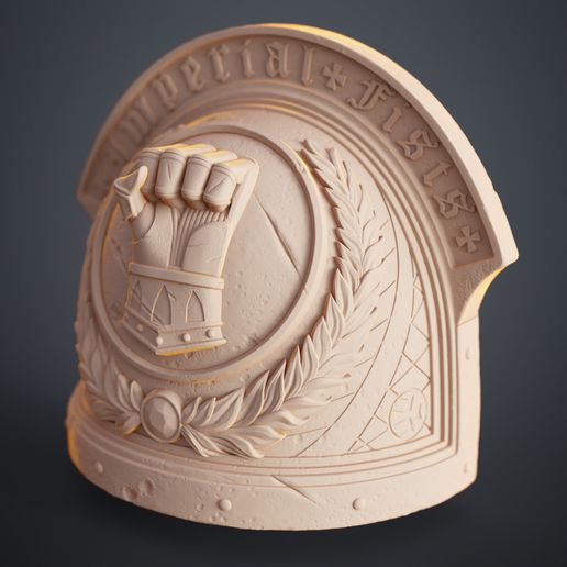 🛰 Imperial Fists Shoulder Pauldron・ 3D File for 3D printing・Cults