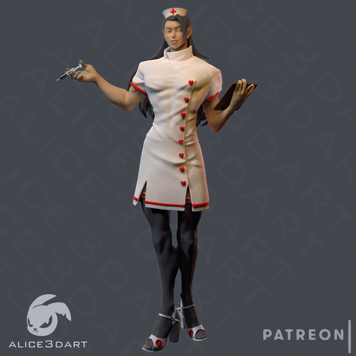 👗 Suguru Geto Nurse outfit dress Jujutsu Kaisen Gojo sexy・ 3D File for ...
