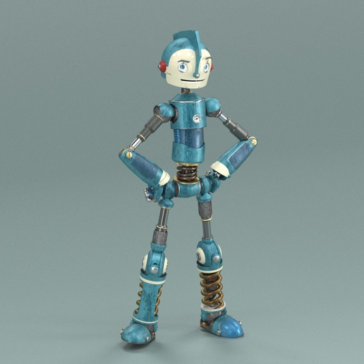 🤖 Robot Rodney created in PARTsolutions・Free 3D File for ・Cults