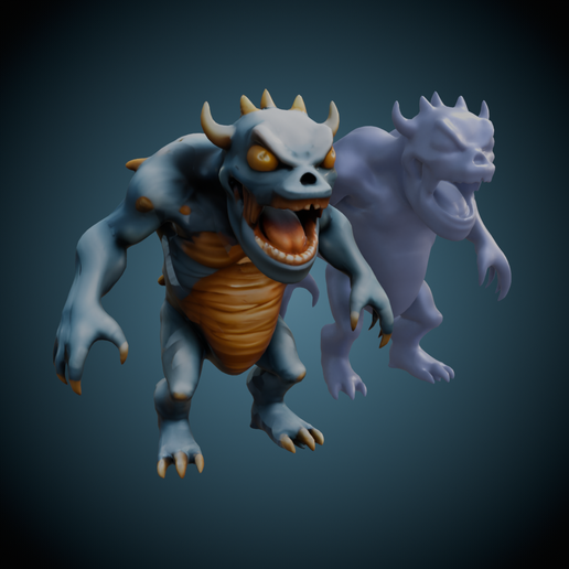 STL file Ugly Monster 👹 ・3D printing model to download・Cults