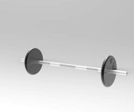 🧞‍♂️ Barbell 4 kg・ STL File for 3D printing・Cults