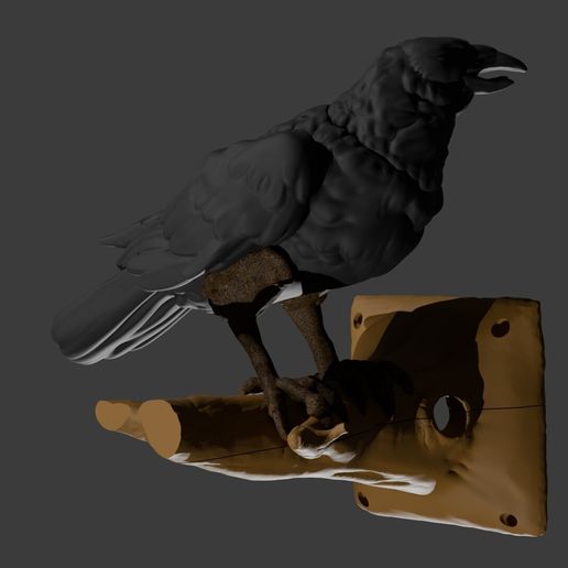🐦 Raven lamp outdoor/indoor・ STL File for 3D printing・Cults