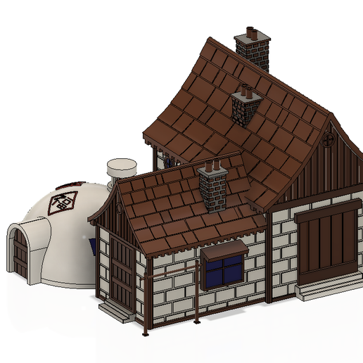 🏠 Son Goku's House – 3D Model (Dragon Ball Z)・ STL File for 3D printing ...
