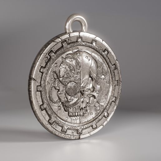 👾 Tech-Priest Cult Pendant – Adeptus Mechanicus Inspired STL・ STL File ...