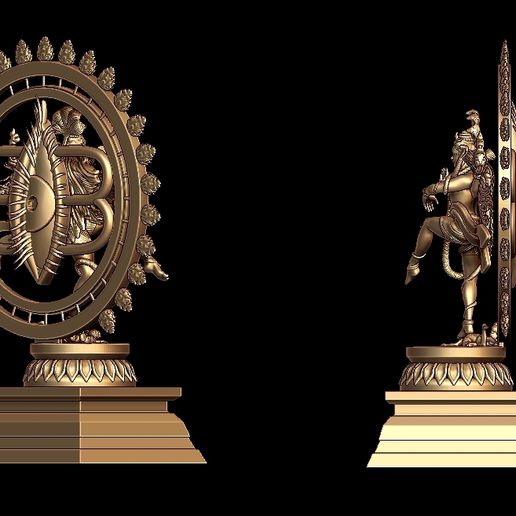 STL file Lord Shiva in his Nataraja sculpting 3d print model 3D model 💎 ...