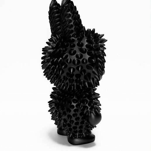 👾 Black Labubu Punk Grunge Thorn The Monsters toy・ STL File for 3D ...