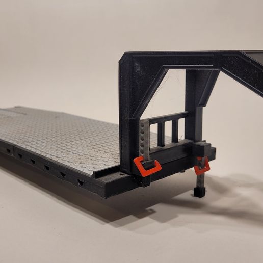 🚐 1/24 Lowboy Gooseneck Trailer - SCX24 - ie Concepts・ STL File for 3D ...